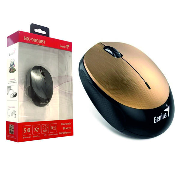 Mouse Genius NX-9000 Bluetooth Dorado – Dragon System